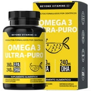 Omega 3 de Salmón 90 Cápsulas de 1000 mg. Ingredientes naturales: Alta ...