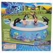 H2OGO! Inflatable Water Pool, 8 ft Round Spray Pool with Dolphins ...