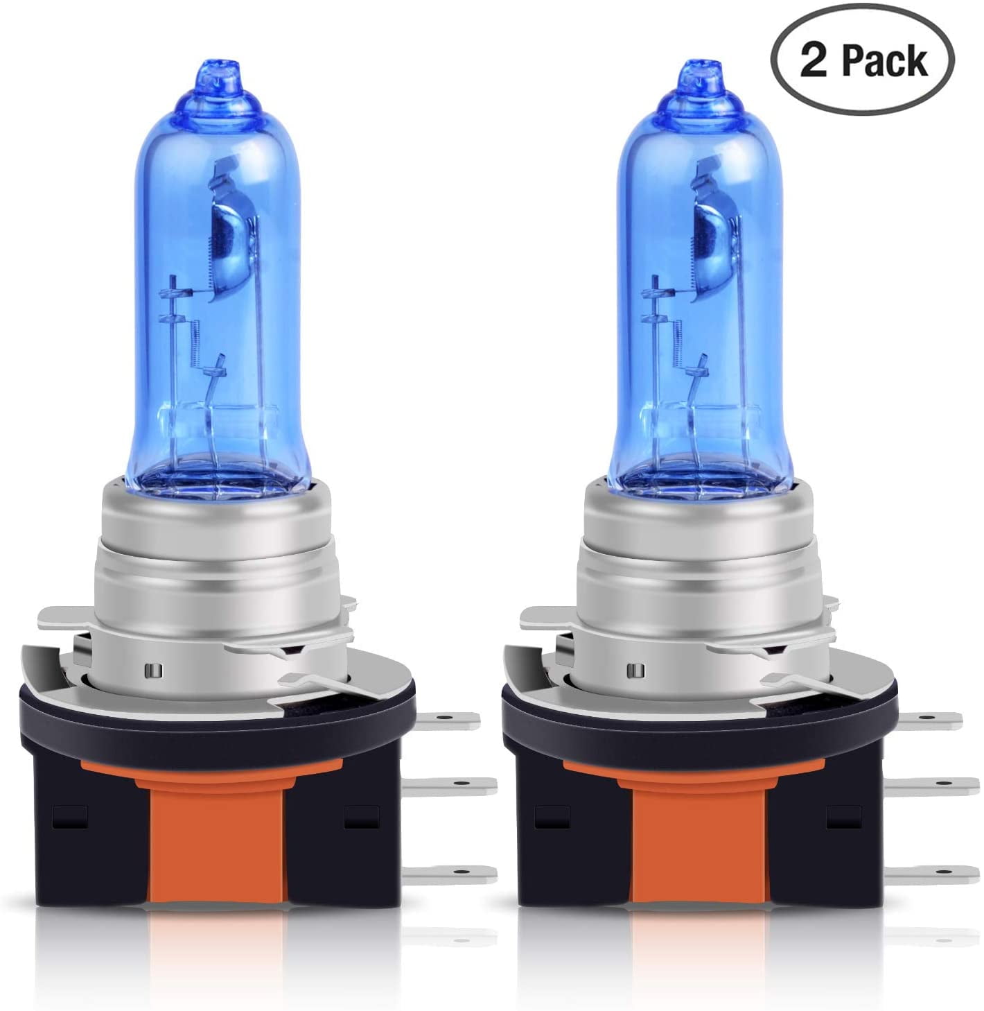 H15 Halogen Bulbs 12V 15/55W Headlight Lamps 5000K Warm White Fog Light ...