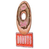 Donuts Embossed Tin Sign - Walmart.com