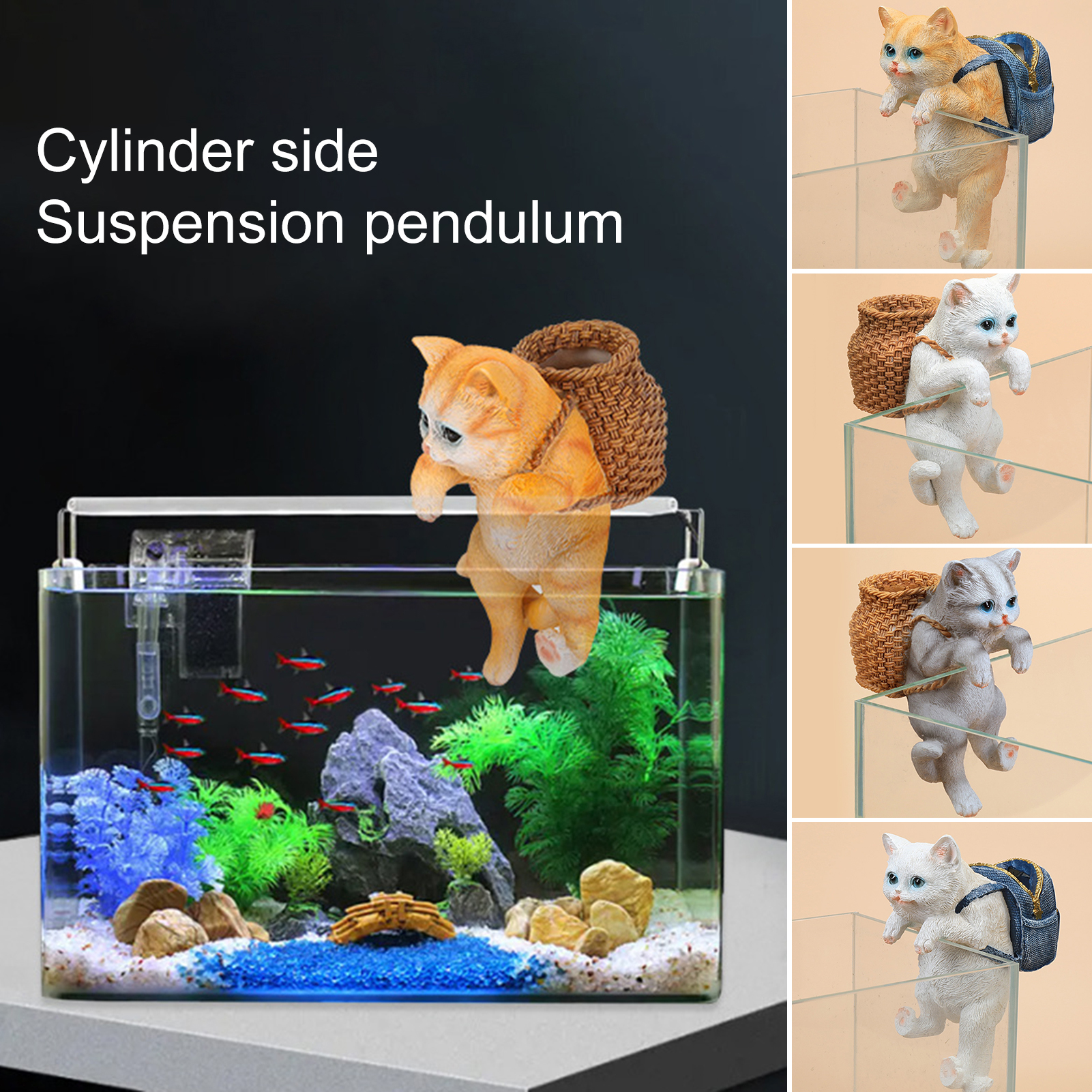 UDIYO Aquarium Landscaping Reusable Exquisite Fish Tank Aquascape Cute ...