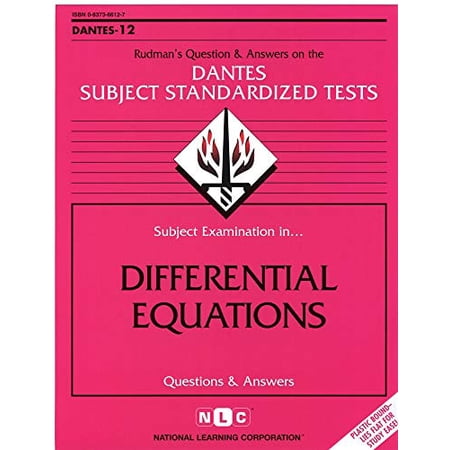 Subject Examination in Differential Equations (DANTES SUBJECT ...