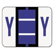 Smead A-Z Color-Coded Bar-Style End Tab Labels Letter O Blue 500/Roll ...