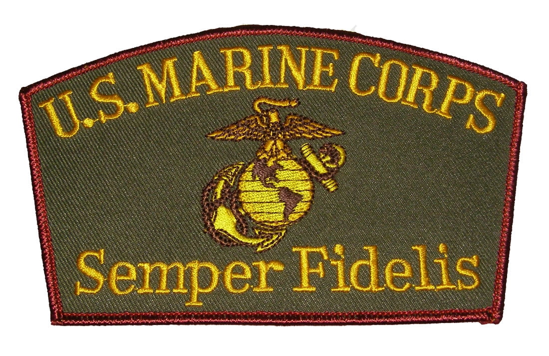 U.S. MARINE CORPS Semper Fidelis Patch - Color - Veteran Owned Business ...