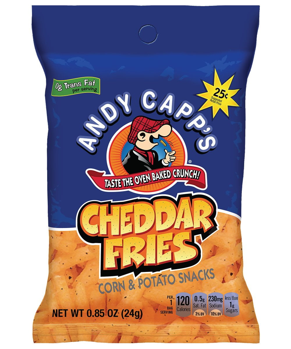 Andy Capp Cheddar Fries, 3-Ounce Bags (Pack of 35) - Walmart.com