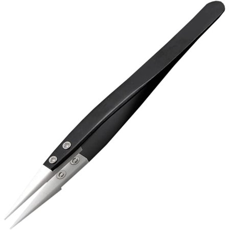 Black Handle Tweezers,Reverse Tweezers Ceramic Tip Black Handle ...