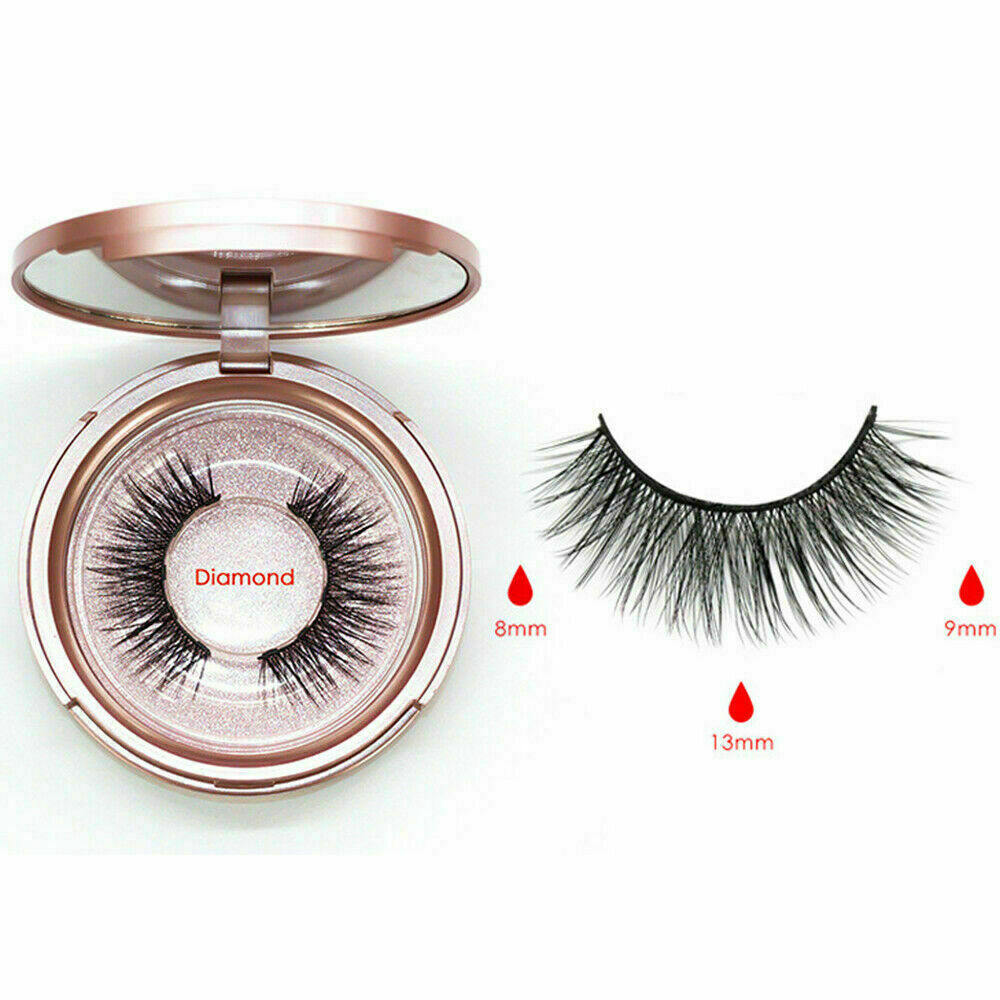 Magnetic Fake False Eyelashes Eyeliner Kit Set Reusable Natural Look ...