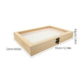 BESTYASH Shadow Glass Display Box Box Light Yellow PVC Preservation for ...