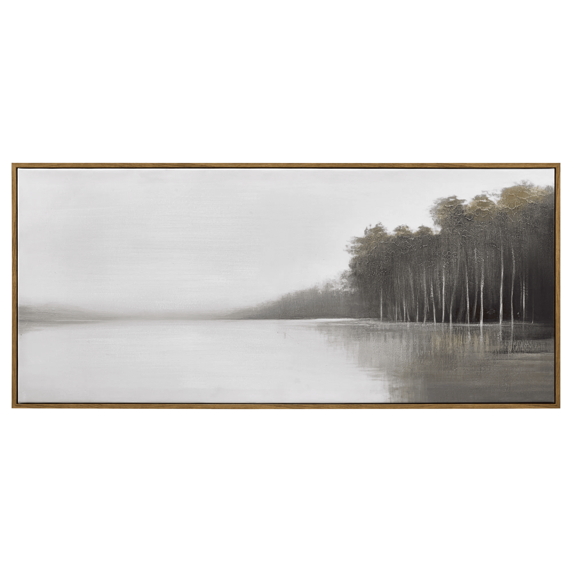 Click here for Bouclair Green Lakeside Framed Art 44 X 20 In (111... prices