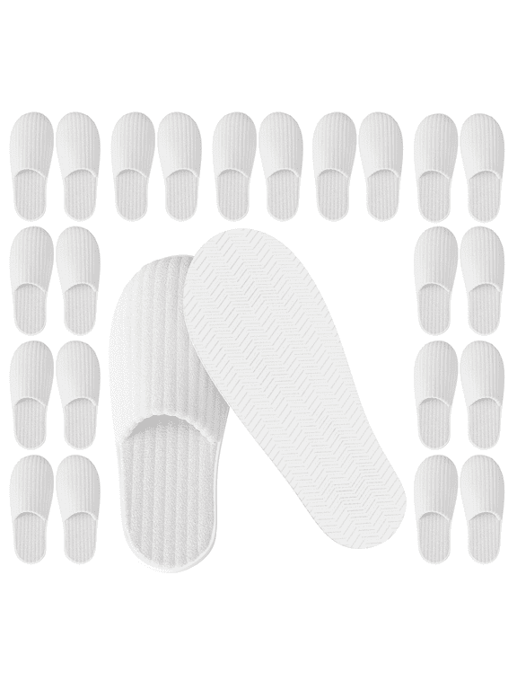 Bulk 12 Pairs Disposable House Slippers for Family, Guests - Mixed ...