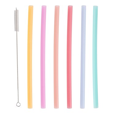 Boardwalk Unwrapped Colossal Straws, 8 1/2", Blue, Green, Pink, Purple ...