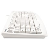 Pro Fit USB Washable Keyboard 104 Keys, White - Walmart.com