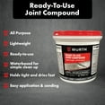 (4 pack) Würth Ready-to-Use Lightweight Joint Compound, 32oz (1 Quart ...