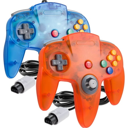 2 Pack Classic N64 Controller, XYCCA Game pad Joystick for 64 - Plug ...