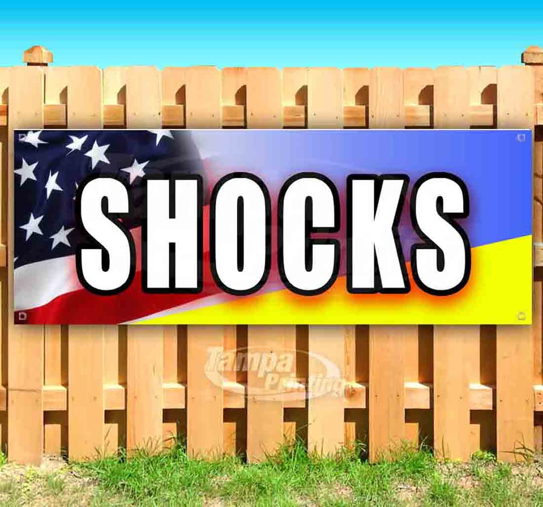 Shocks 13 oz Vinyl Banner With Metal Grommets - Walmart.com