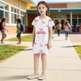 BZSMCE Short Sleeve dress Dress Casual Cotton Dresses-Rabbit and Heart ...