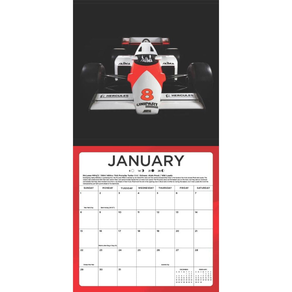 Buy The Art of the Formula 1 Race Car 2023 : 16-Month Calendar ...