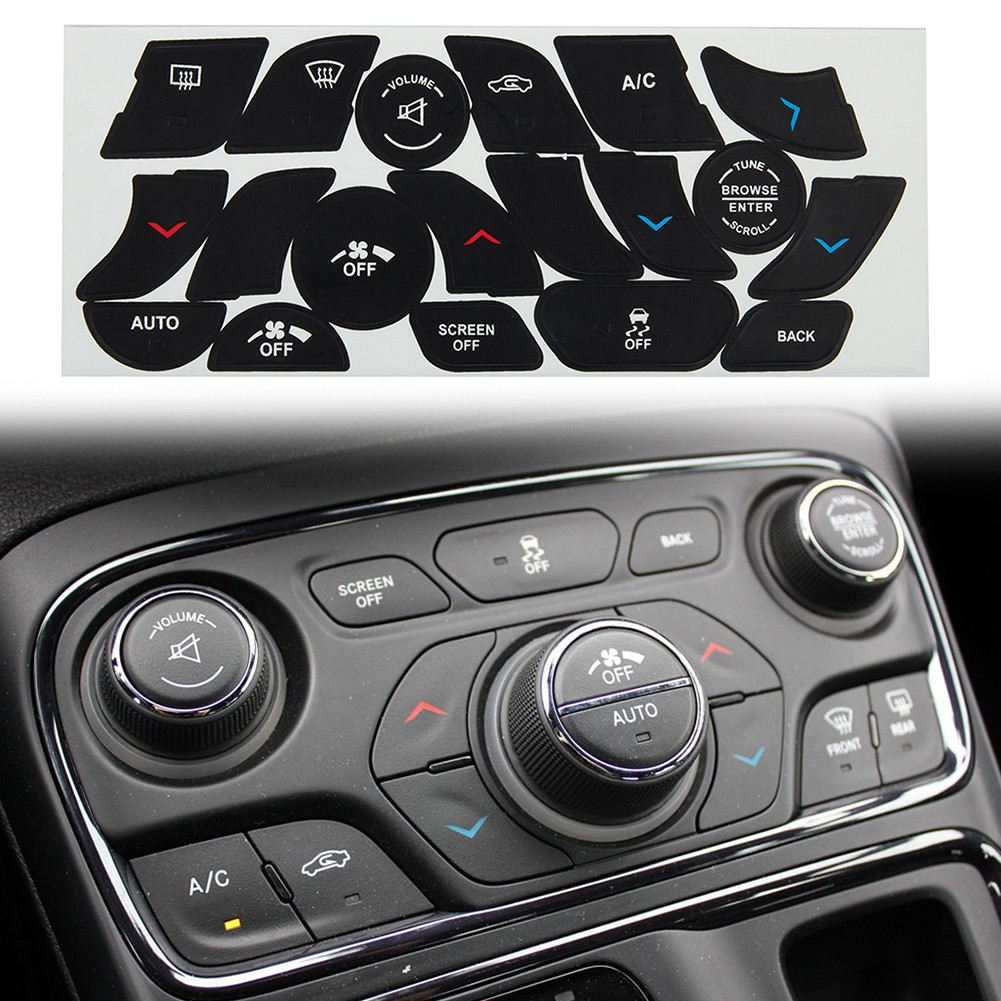Button Repair Steering Window Climate Control Decal Sticker For ...