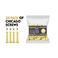 20 Pack of Chicago Screw Post Binding Screws, 25mm Brass Plated Metal ...