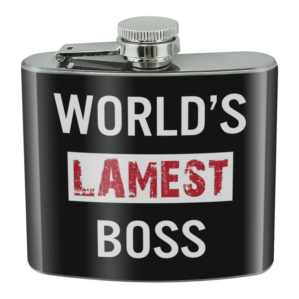 World's Lamest Boss Stainless Steel 5oz Hip Drink Kidney Flask ...