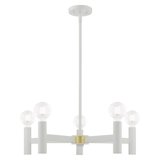 Livex Lighting - Copenhagen - 5 Light Chandelier in Mid Century Modern ...