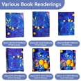Dinosaur Stretchable Book Cover Black Reusable Washable Large Nylon ...