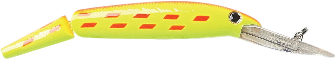 P-Line Predator Minnow Universal Hard Fishing Bait, Chartreuse Orange ...