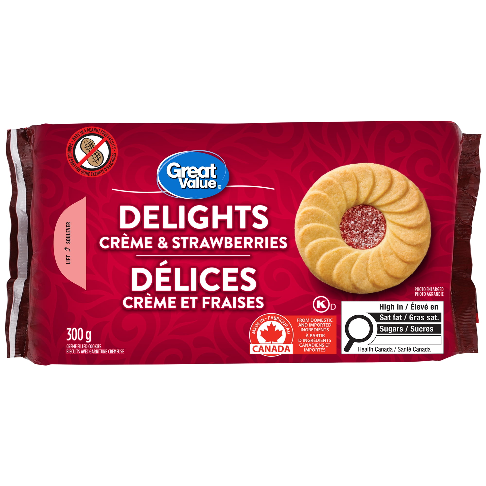 Click here for Great Value Delights Strawberry & Creme Cookies 30... prices