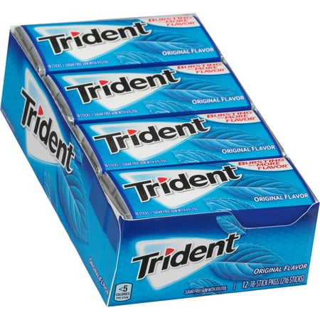 UPC 012546075060 - Trident Original Flavor Sugar Free Gum with Xylitol ...