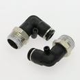 1 Piece PL Elbow Pneumatic Fitting 1/4 3/8 1/2 1/8 BSP Male Thread Air Quick Connector L Shape ...