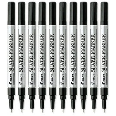 Pilot Metallic Permanent Marker, Medium, Silver - Walmart.com