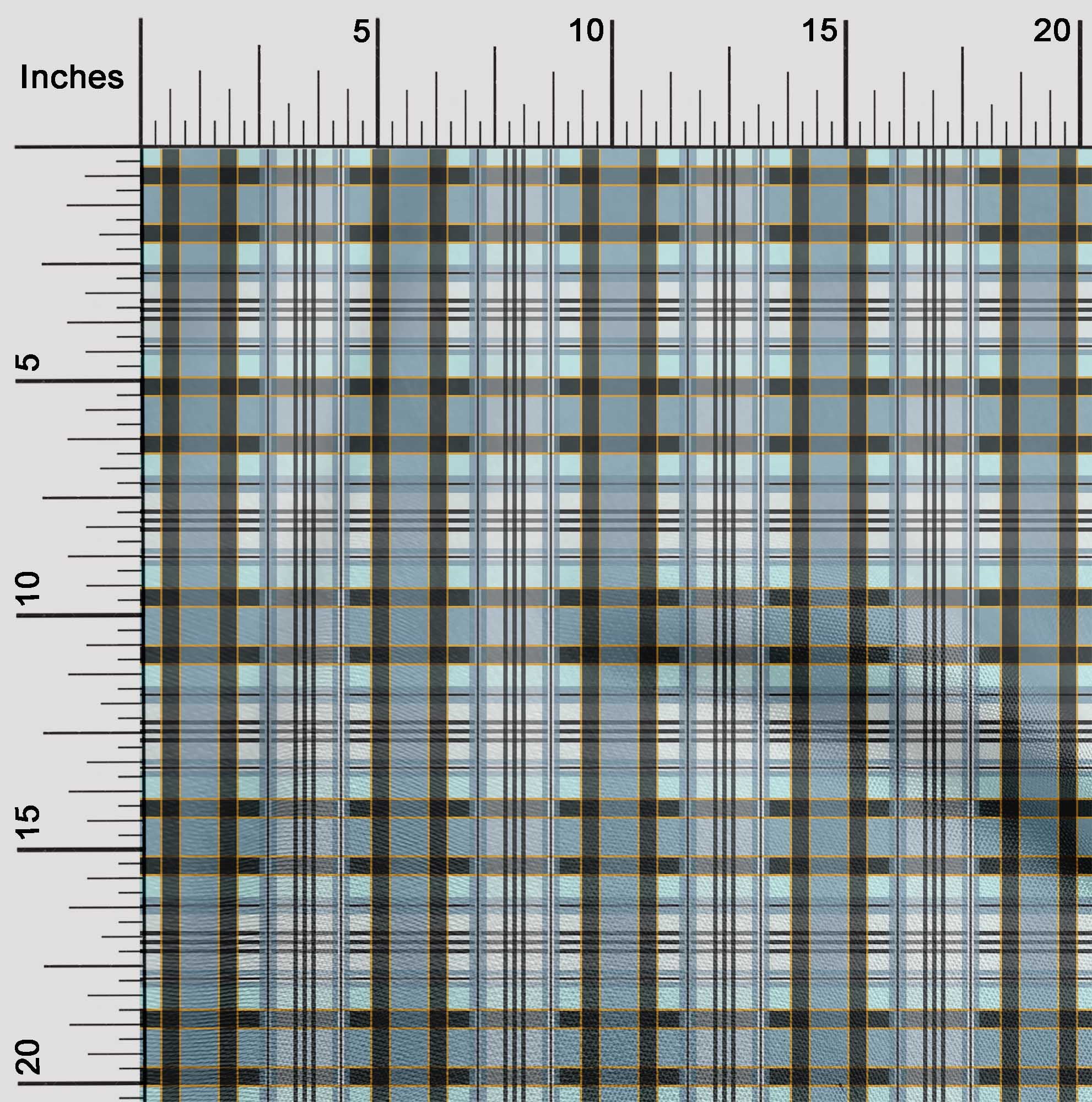 oneOone Viscose Chiffon Baby Blue Fabric Madras Check Diy Clothing ...