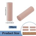 100Pcs Beech Wood Craft Sticks Round Wooden Sticks for Model Building ...