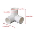 Upgrades PVC 3 Way Elbow Fittings 90 Degree PVC Fittings Pipe ...