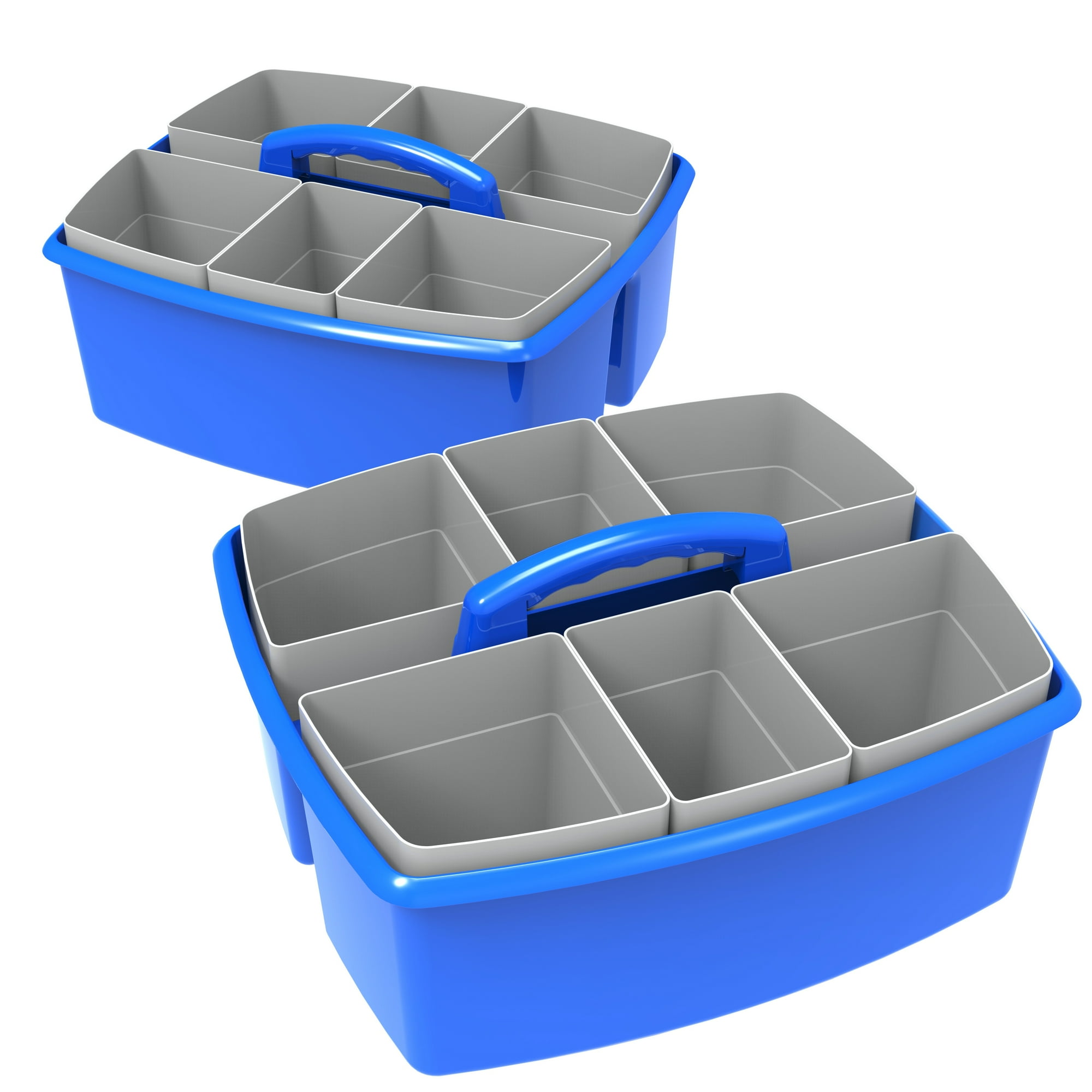 Click here for Storex Large Caddy With Sorting Cups  Blue  2-Pack prices