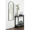 Kate and Laurel Valenti Metal Frame Arch Full-length Wall Mirror, Black ...