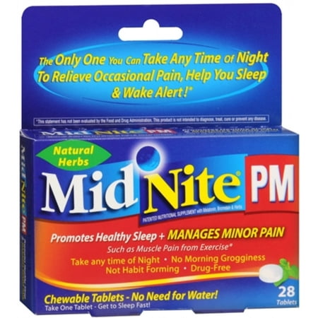 UPC 188901000074 - Midnite PM Sleep Aid & Pain Relief Tablets, 28ct ...