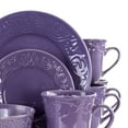 Elama Lilac Fields 16-Piece Dinnerware Set - Walmart.com