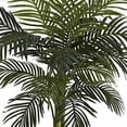 4ft Golden Cane Palm Double Stalk Artificial Tree with Lush Realistic ...
