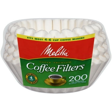 Melitta #4 Natural Brown Cone Coffee Filters, 100 Ct - Walmart.com