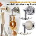2Pcs Suction Cup Hooks 360 Rotating Heavy Duty Hanging Utensil Holder ...