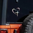 Bling Love Sticker, Shiny Heart Christian Window Bumper Decal, Creative ...