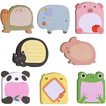 40 Packets Cute Animals Sticky Notes Cute Sticky Notes Set Mini Sticky ...