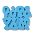 5pc Trapezoid & Triangle & Flat Round Shape DIY Pendant Silicone Molds ...