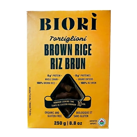 Biori 100% Organic Gluten Free Brown Rice Tortiglioni 250g, 100% ...