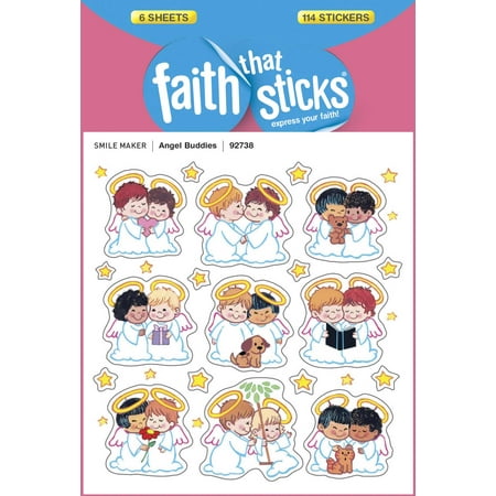 Sticker-Angel Buddies (6 Sheets) (Faith That Sticks) - Walmart.com