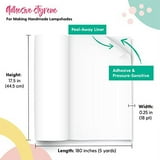 Lampshade Material - Adhesive Styrene Sheet for Making DIY Lampshades ...