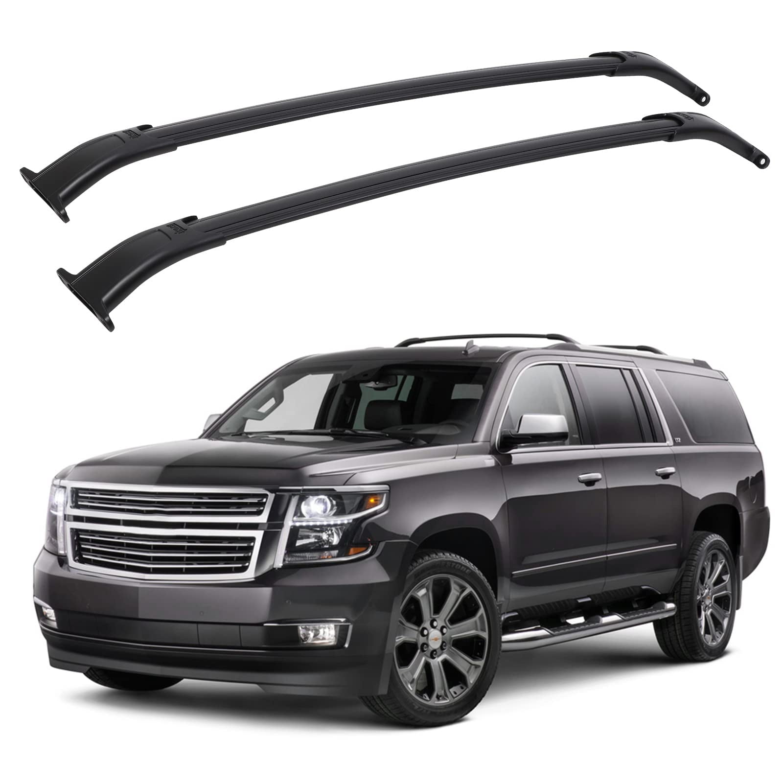 RONSHIN Roof Rack Cross Bars for 2015-2020 Chevry Suburban & Tahoe with ...