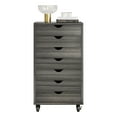 Dextrus 7-Drawer File Cabinets Office Wooden File Cabinet Chest Mobile ...