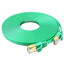 Cat6 Ethernet Cable 1.5ft, 2-Pack White - Flat High-Speed Network ...